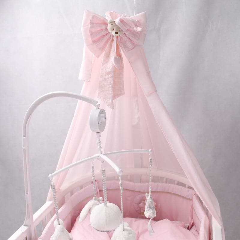 3D Bear Crib Mosquito Net & Stand - Pink – FLYBYFLY Jordan